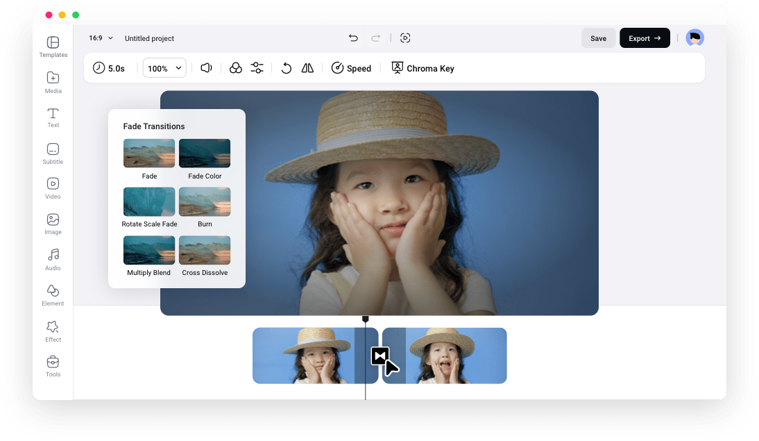 Fade Transition Online: Add Fade in And Fade out Transitions Easily