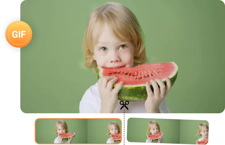 Dividir GIF animado en varios archivos en línea de forma gratuita