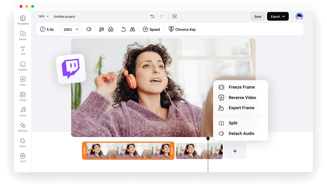 Twitch Video Editor - Edit Twitch Streams Online | Powerful, Fast & Easy