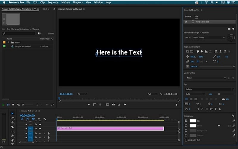5 Steps To Add Text Effects In Premiere Pro FlexClip