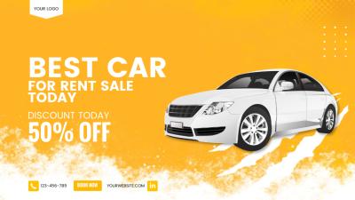 Customizable Car Rental Social Media Post Promo Video Template by FlexClip
