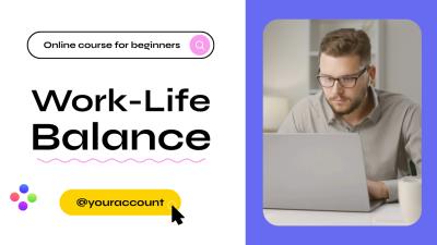 Plantilla de vídeo Education Online Course Promo personalizable de FlexClip