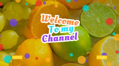 Plantilla de vídeo Fresh Fruit Channel Intro Outro personalizable de ...
