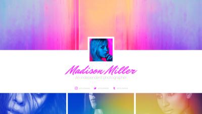 Customizable Neon Photographer Portfolio Video Template by FlexClip