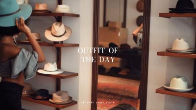 Customizable Ootd Fashion Style Trend Youtube Cap Promo Video Template ...