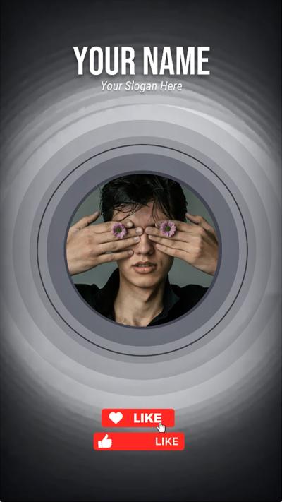 Customizable Abstract Art Line Youtube Subscribe Intro Video Template ...