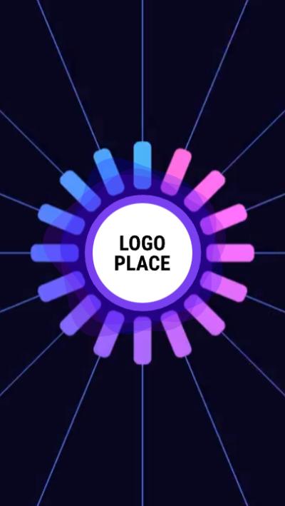 Customizable Abstract Purple Logo Intro Outro Video Template by FlexClip