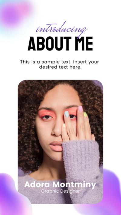 Customizable Abstract Purple Portfolio Business Presentation Video ...