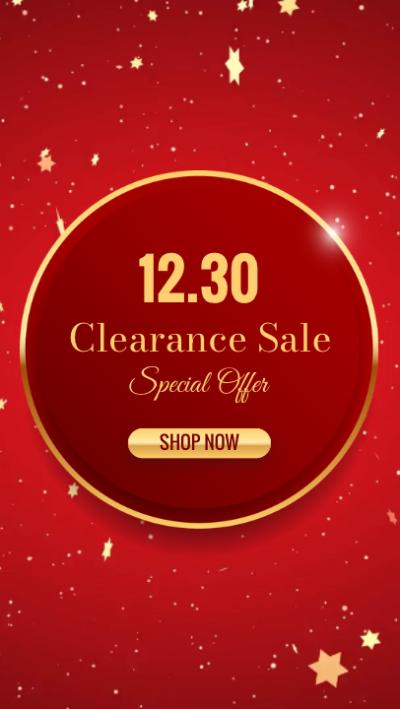 Anpassbare Ad Clearance Sale Promo Videovorlage von FlexClip