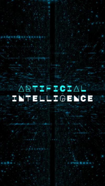 Plantilla de vídeo Artificial Intelligence Intro personalizable de FlexClip