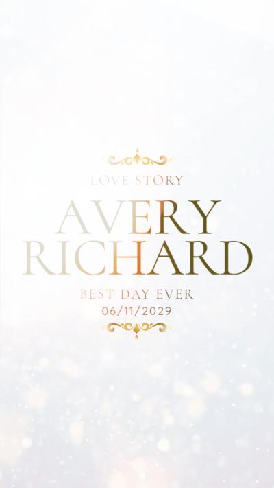 Customizable Blue Effect Light Wedding Collage Slideshow Video Template ...