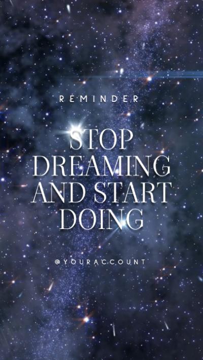 Customizable Bokeh Universe Galaxy Future Mood Night Motivational Quote ...