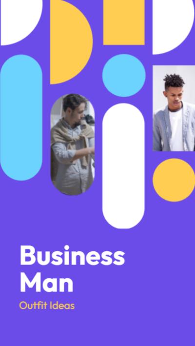 支持自定义的 Business Man Outfit Intro Outro 视频模板 - FlexClip