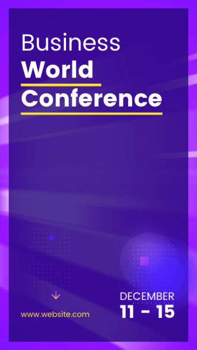 Customizable Business World Conference Promo Video Template by FlexClip