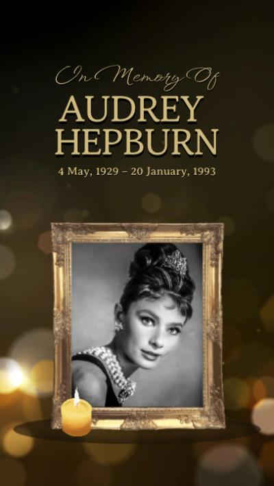 Modèle de vidéo Celebrity Tribute Slide personnalisable par FlexClip