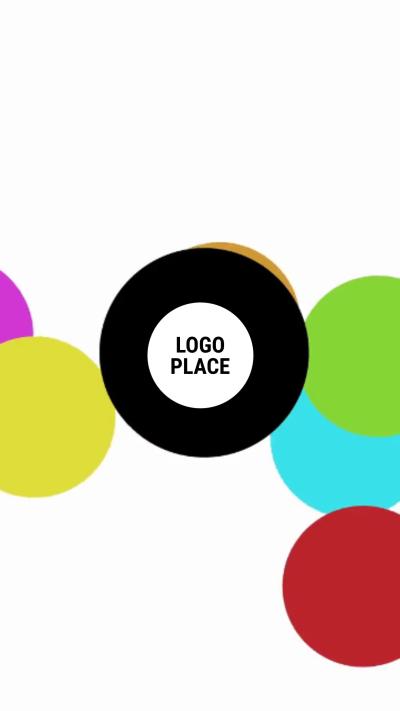 Customizable Color Circle Simple Intro Video Template by FlexClip