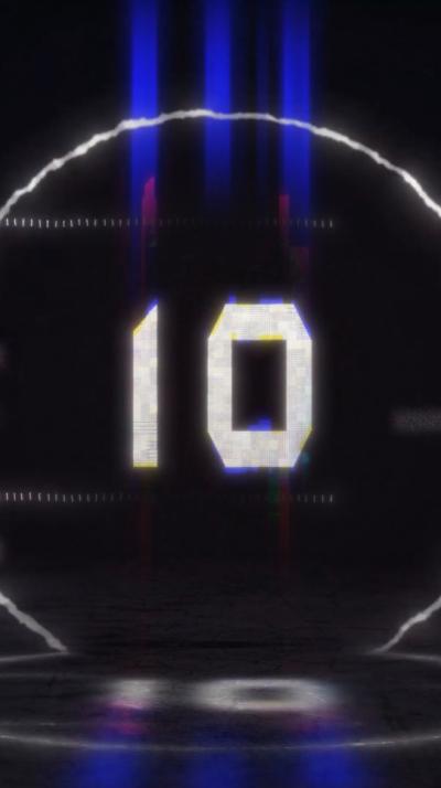 Plantilla de vídeo Countdown Timer Flickery Lightning personalizable de ...