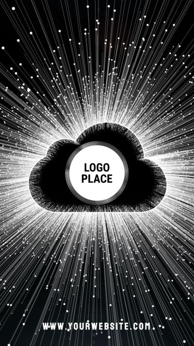 支持自定义的 Dark Light Cloud Space Download Tech Business Logo Intro Outro ...