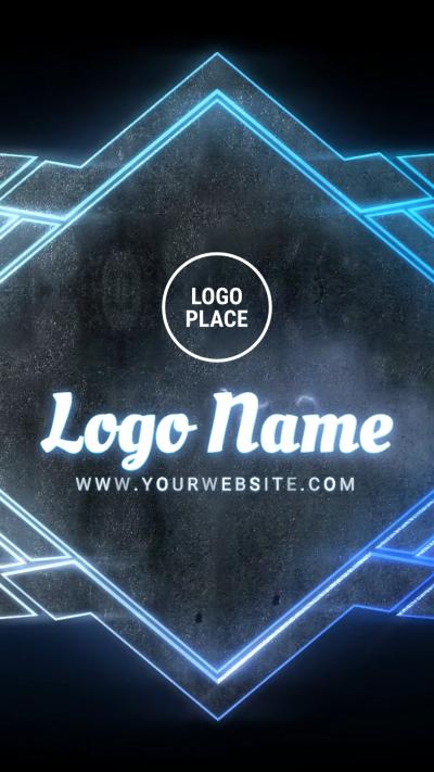 Customizable Diamond Shaped Abstract Game Logo Reveal Video Template by ...