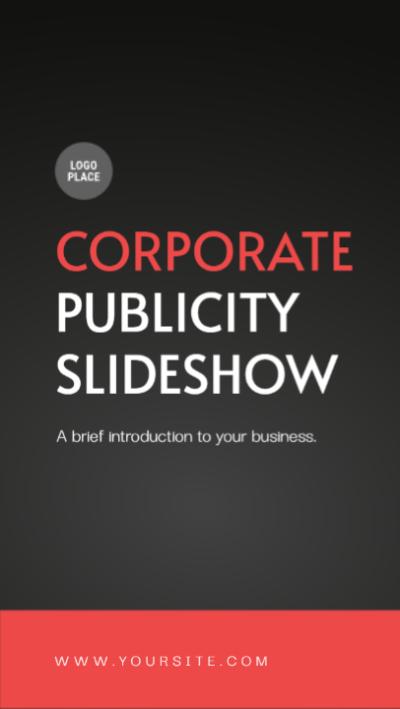 Customizable Dynamic Company Introduction Presentation Slideshow Video ...