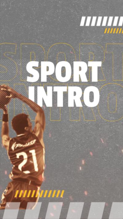 Plantilla de vídeo Dynamic Sport Team Intro personalizable de FlexClip