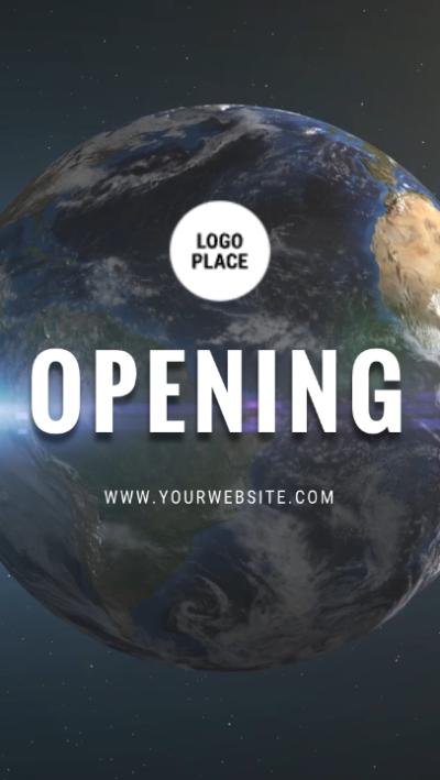 カスタマイズ可能な Epic Tech Planet Business News Movie Earth Opening Logo Intro ...