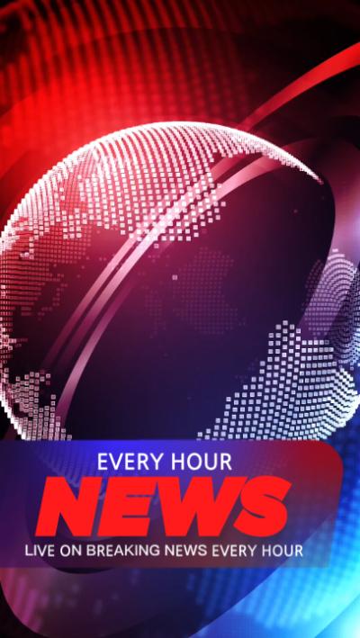 支持自定義的 Every Hour News Intro 視頻範本 - FlexClip