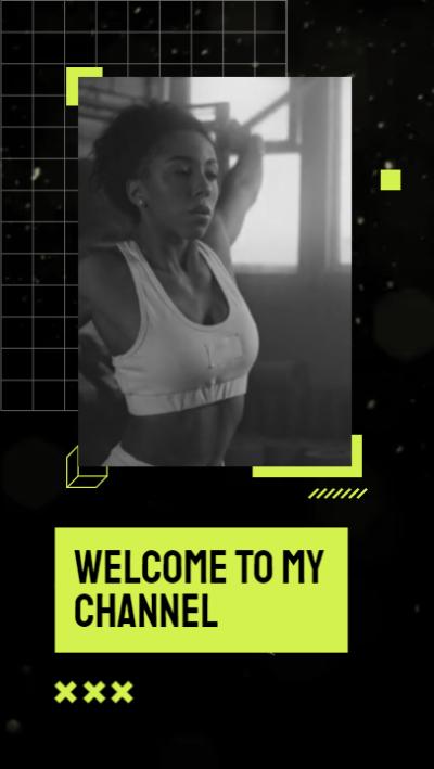 Customizable Fitness Youtube Intro Outro Video Template by FlexClip