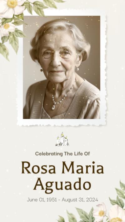 Modèle de vidéo Floral Elegant In Loving Memory Funeral Slideshow ...