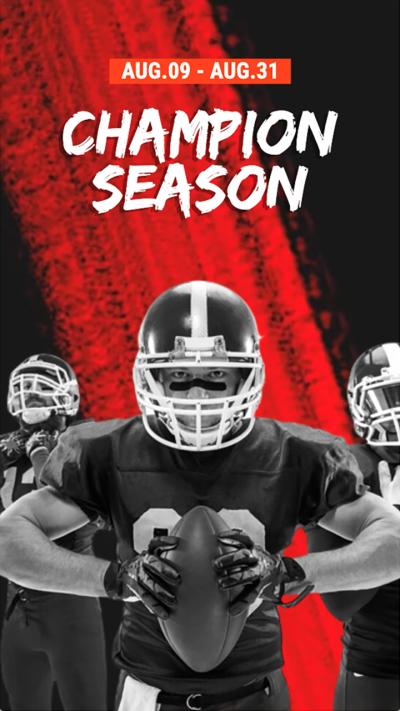 Customizable Football Match Trailer Video Template by FlexClip