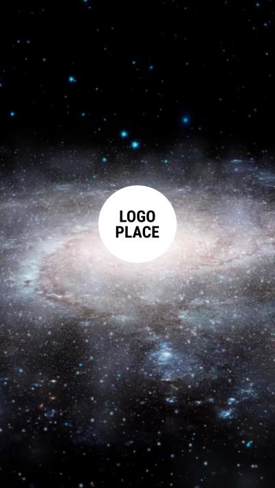 Modelo de vídeo personalizável Galaxy Dreamlike Intro da FlexClip