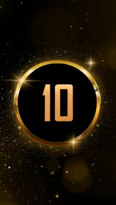 Modèle de vidéo Golden Countdown Timer personnalisable par FlexClip