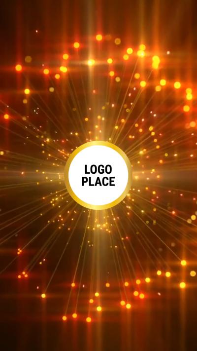 Customizable Golden Firework Particle Overlay Motion Loop Logo Intro ...