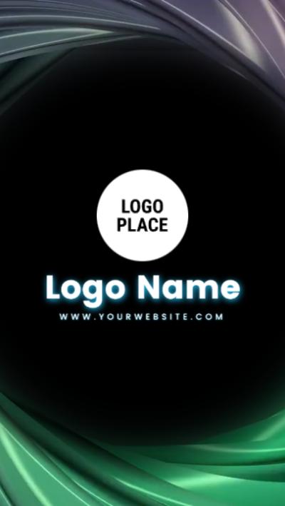 Customizable Green Abstract Colorful Wave Logo Intro Video Template by ...