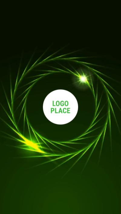 Customizable Green Circle Logo Animation Video Template by FlexClip