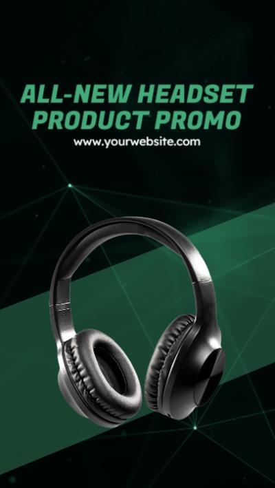 Customizable Headset Discount Facebook Ad Sale Video Template by FlexClip