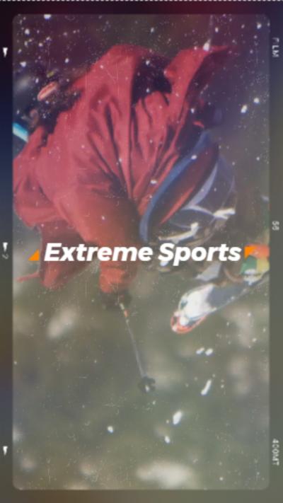 支持自定義的 High Energy Film Extreme Sports Motivational Video 視頻範本 - FlexClip