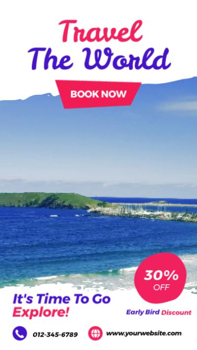 Customizable Hotel Booking Discount Promo Video Template by FlexClip