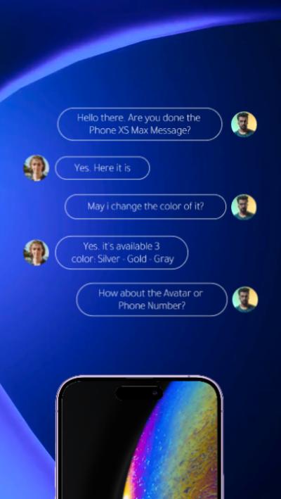Customizable Iphone Text Message Video Template by FlexClip