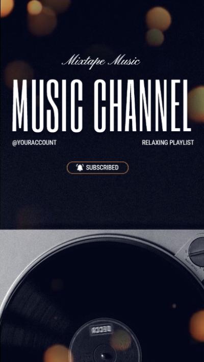 Customizable Minimalist Simple Typography Classic Disc Style Music ...