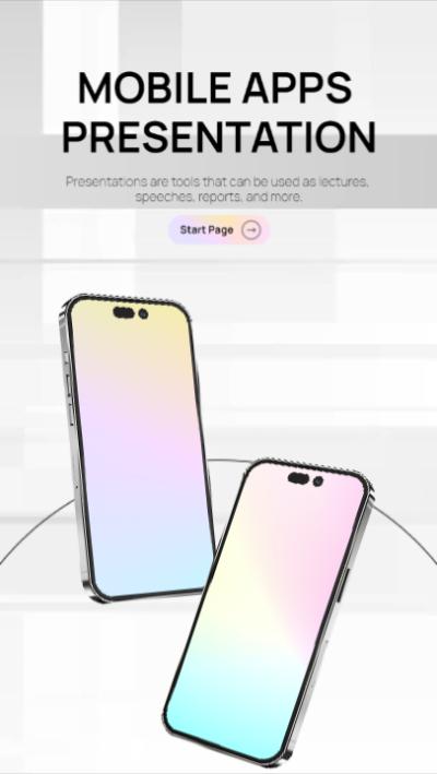 Modèle de vidéo Mobile Apps Presentation Phone Mockup personnalisable ...