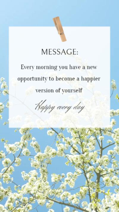 支持自定义的 Modern Daily Text Message Motivational Quote Instagram Post 视频模板 ...