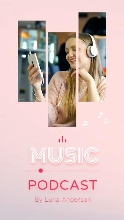 Customizable Modern Minimalist Music Podcast Intro Outro Video Template ...