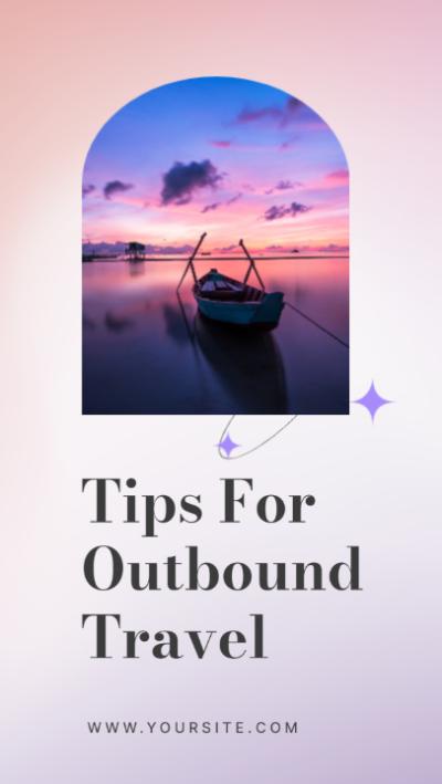 Customizable Modern Outbound Travel Tips Video Template by FlexClip