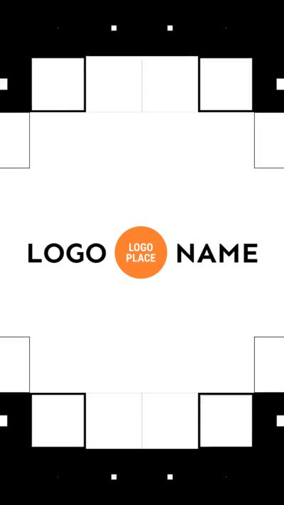 Customizable Modern Style Flickering Squares Logo Intro Outro Video ...