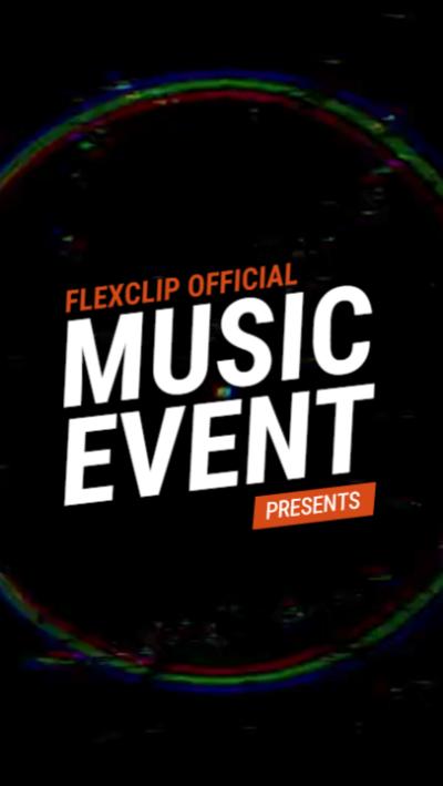 Customizable Music Event Promo Video Template by FlexClip