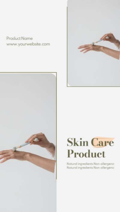 Customizable Natural Skin Care Product Promo Video Template by FlexClip