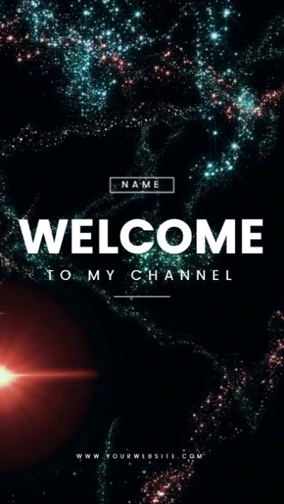 Customizable Nebula Light Effect Style Welcome To My Channel Intro ...