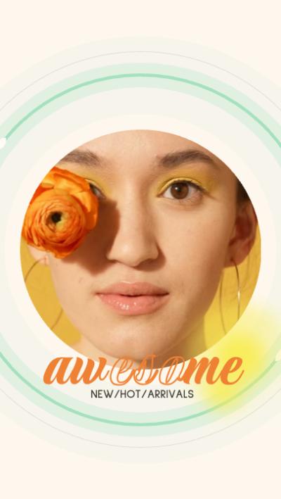 Plantilla de vídeo New Arrivals Intro Outro personalizable de FlexClip