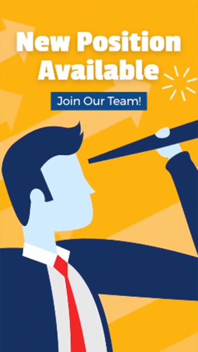 Plantilla de vídeo New Position personalizable de FlexClip